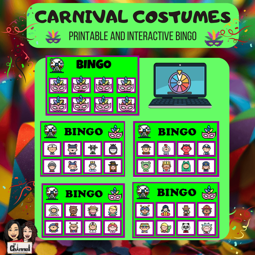 Carnival Costumes – 4O words – Interactive and Printable Bingo ... Carnival Costumes – 4O words – Interactive and Printable Bingo ...